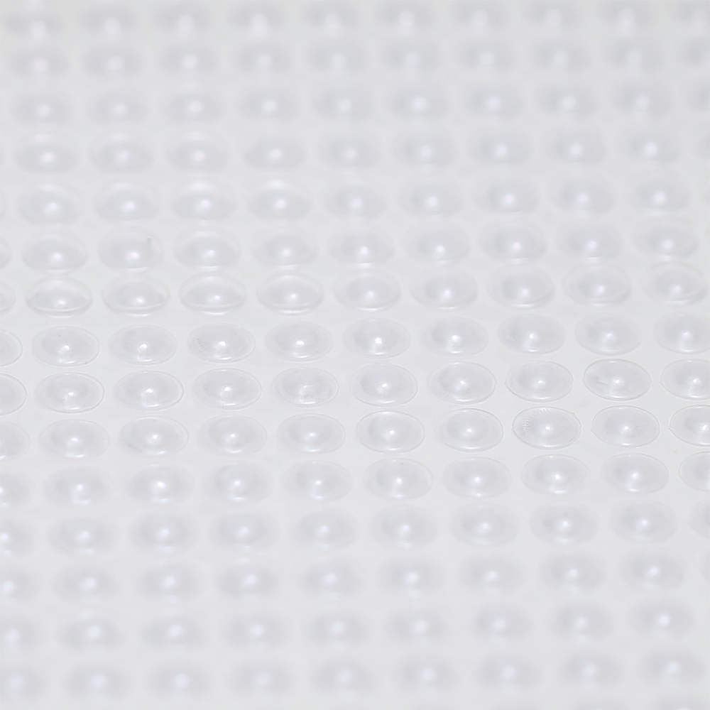 1/3" Plastic Small Clear Bumpers, Clear, Cylindrical, 450 per Sheet ...