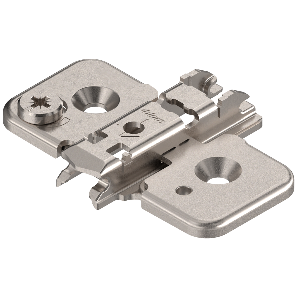 Clip One-Piece Wing Mounting Plate, Nickel-Plated, Screw-On, 0mm ...