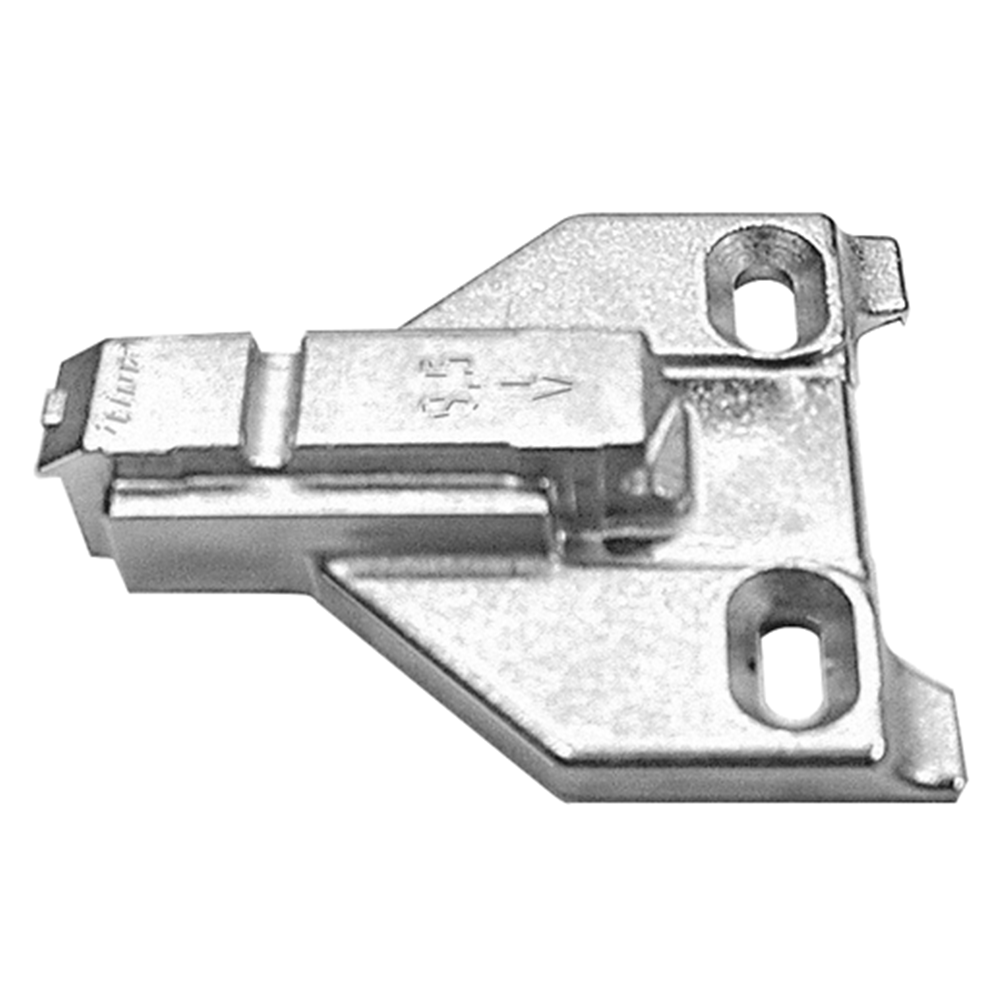 Clip Center-Mount Face Frame Mounting Plate, Nickel-Plated, Screw-On ...