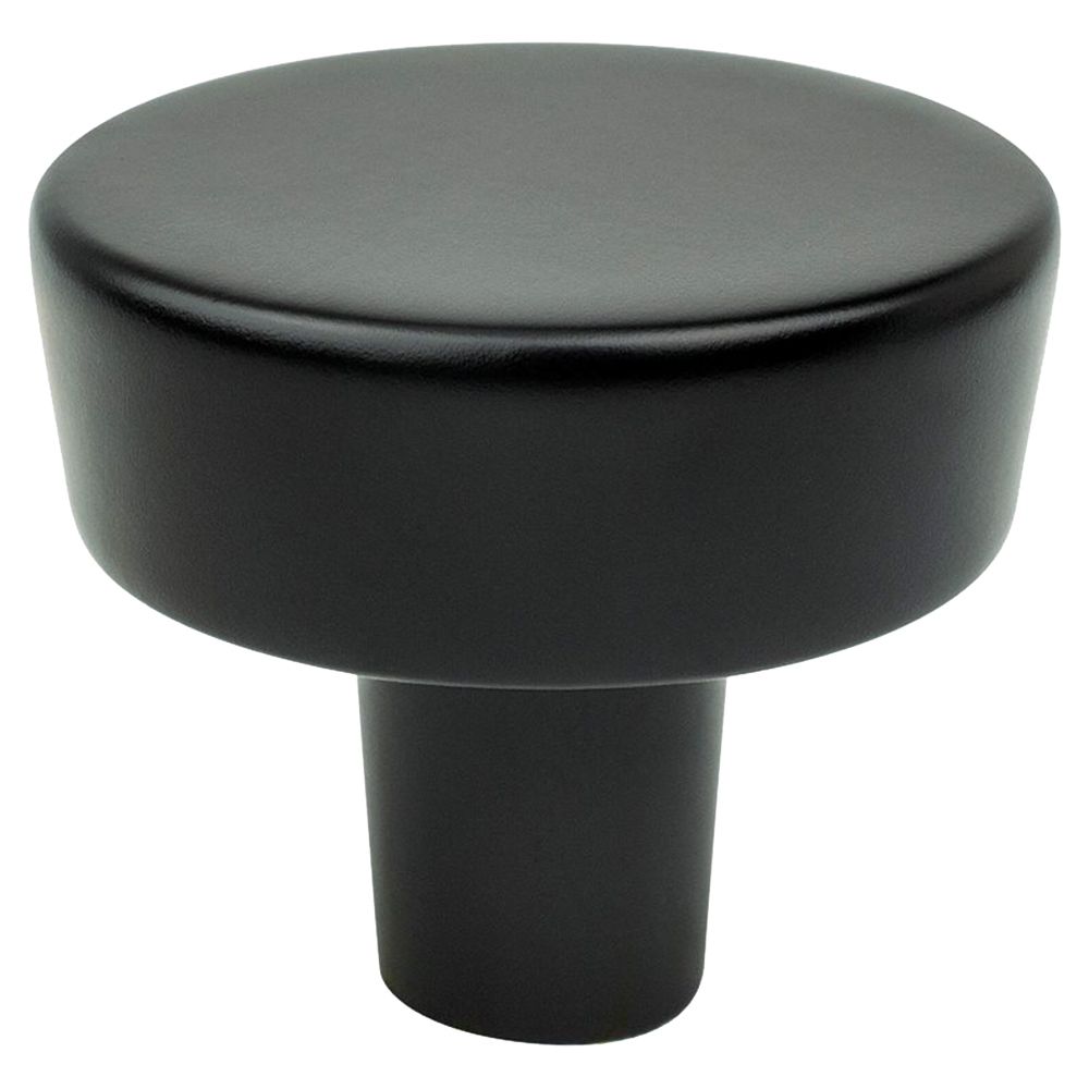 1-9/32" Brookridge Round Knob, Matte Black | Wurth Louis and Company