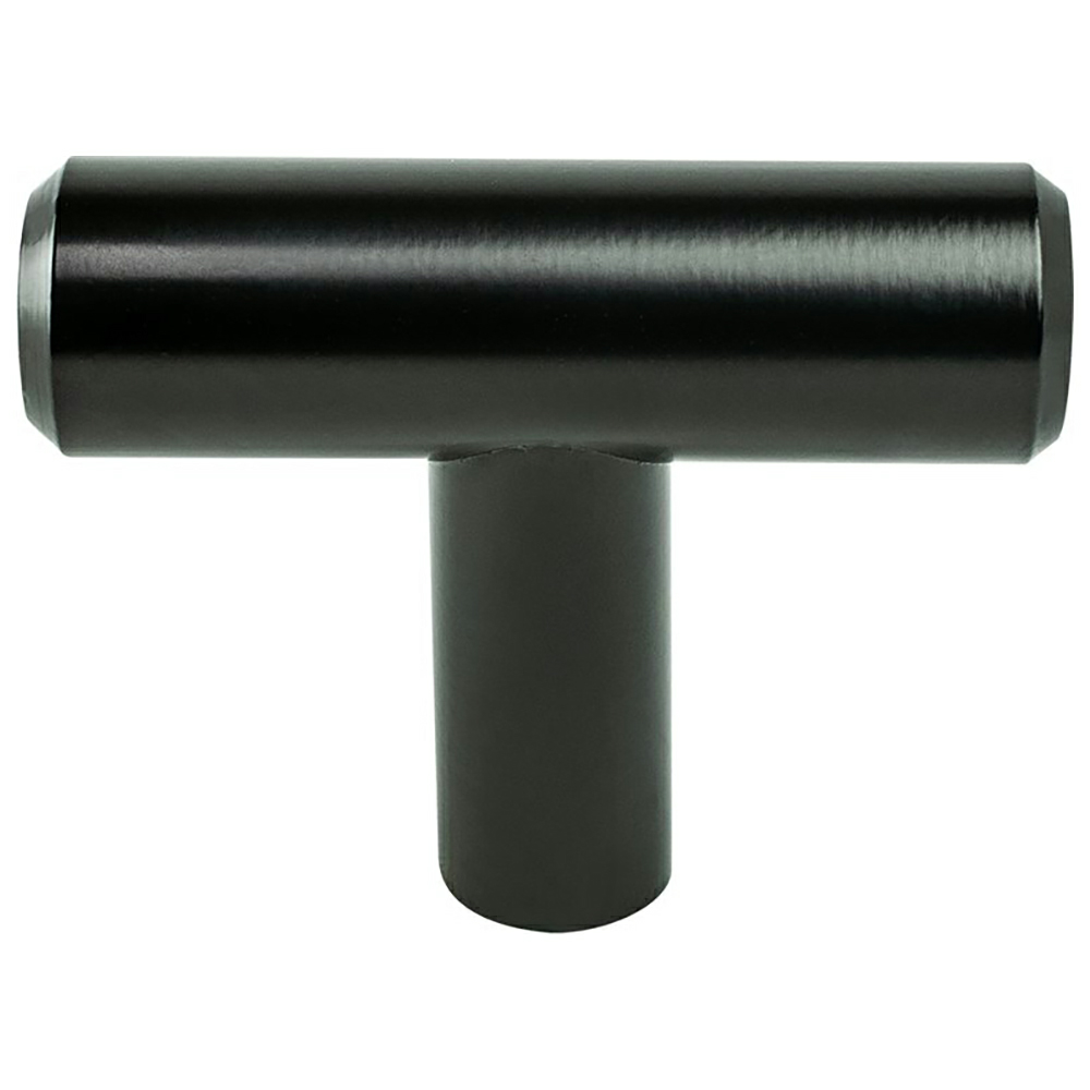 1-9/16" Transitional Advantage Two T-Bar Knob, Black | Wurth Louis and Company
