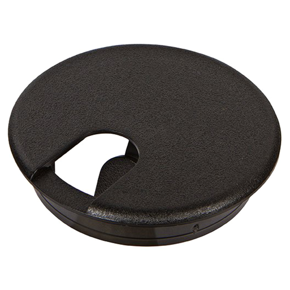 3-1/2" Wire Grommet Set for 3" Hole, Matte Black | Wurth Louis and Company