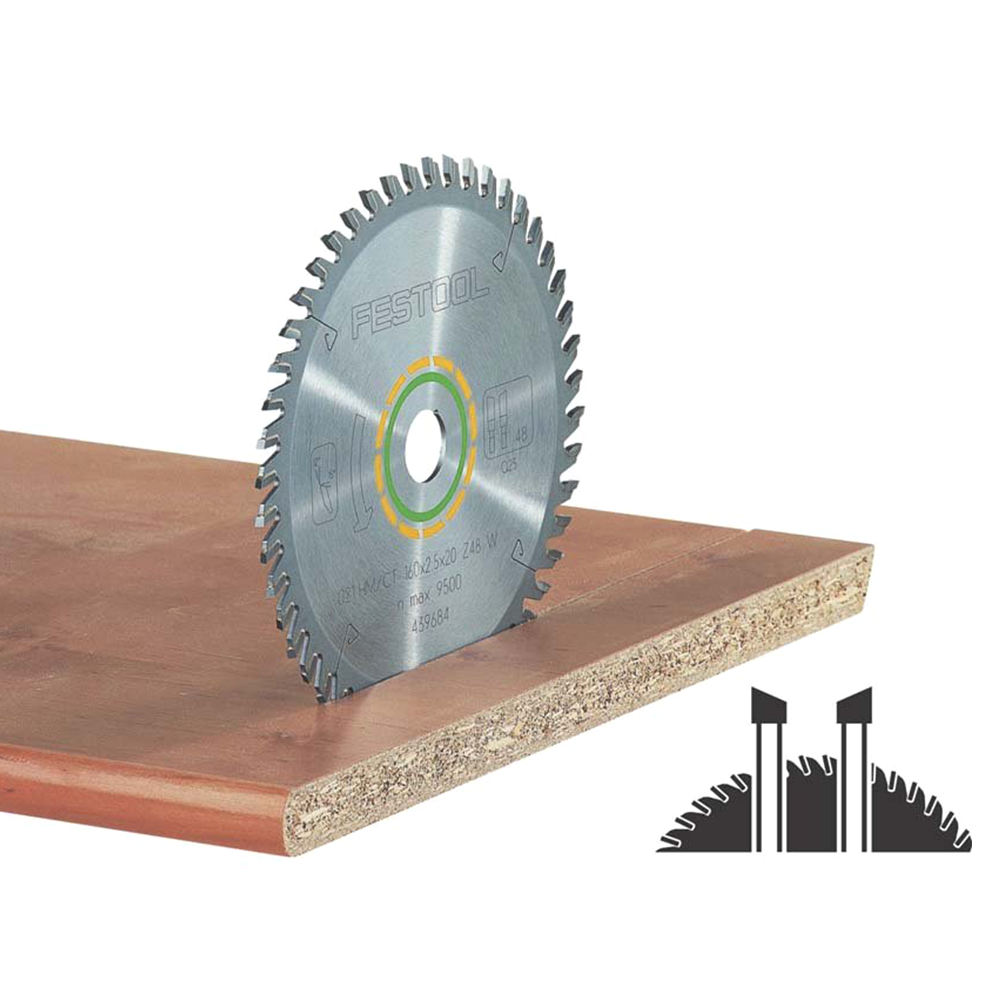 6-5/16" x 48 Teeth Fine Cross-Cut Saw Blade for TS55 | Wurth Louis and ...