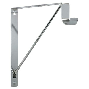 PRO 11-3/4" Rod Support and Shelf Bracket, Chrome Finish | Wurth Louis ...
