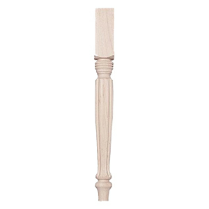 2-1/4" Wide x 21-1/4" High Country French Table Leg, Maple | Wurth ...