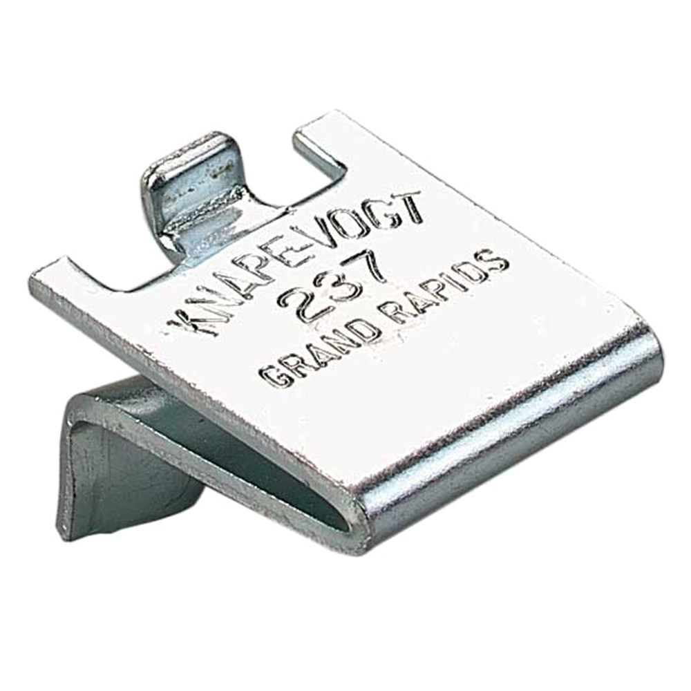 13/16" KV237 Steel Shelf Support Clip, Zinc | Wurth Louis and Company
