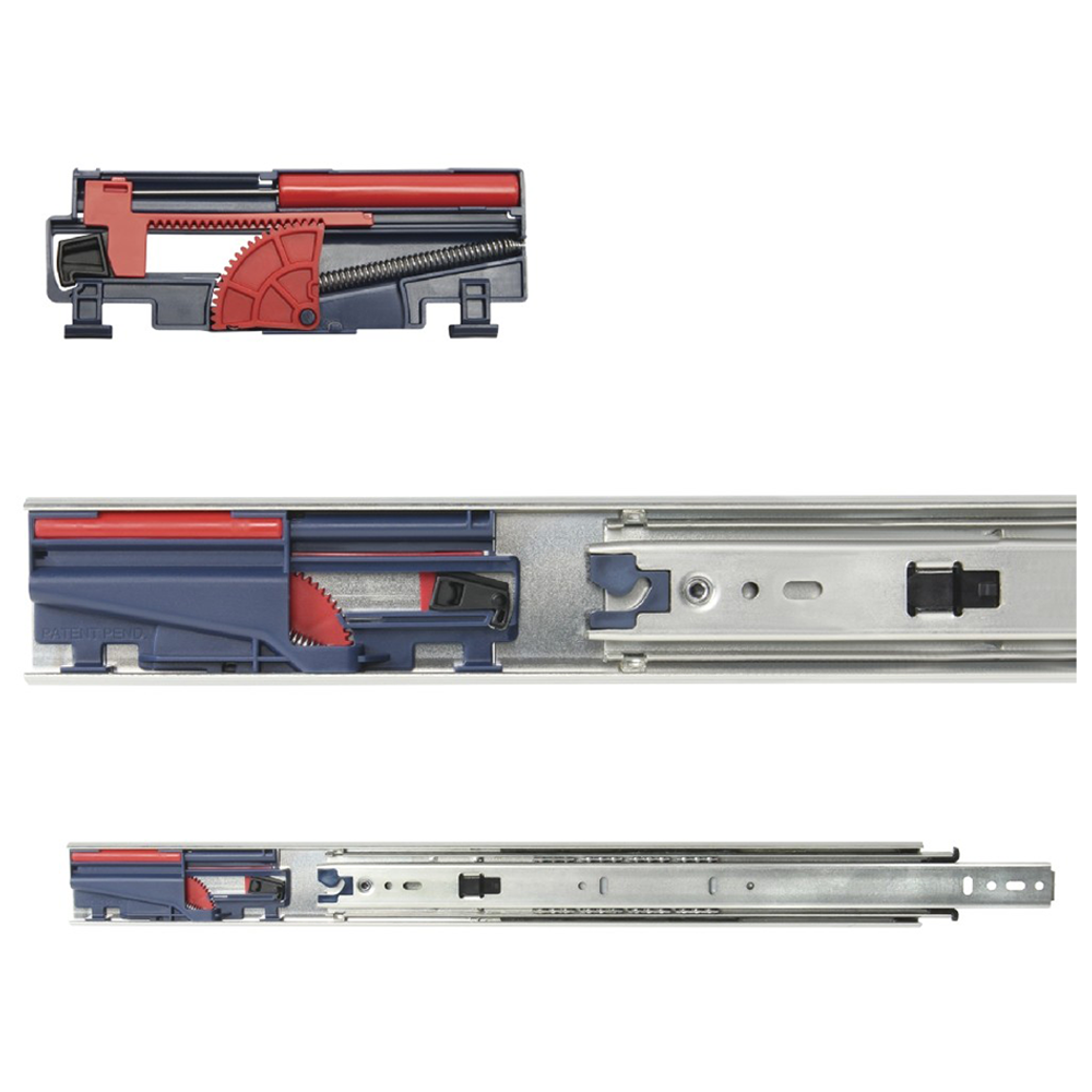 8450FM Drawer Slide with 100lb Capacity, Side-Mount, Soft-Closing ...
