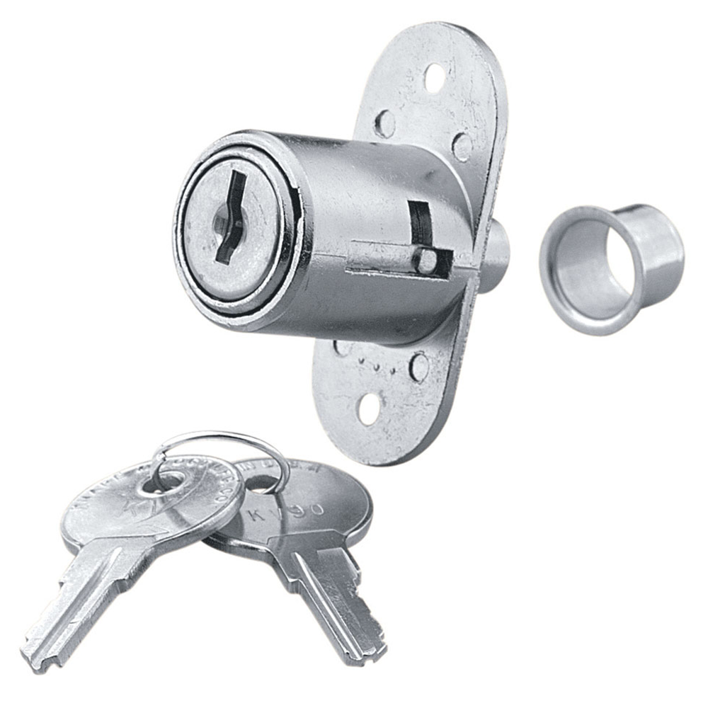 KV984 Disc Tumbler Plunger Lock, Polished Nickel, Keyed-Alike | Wurth ...