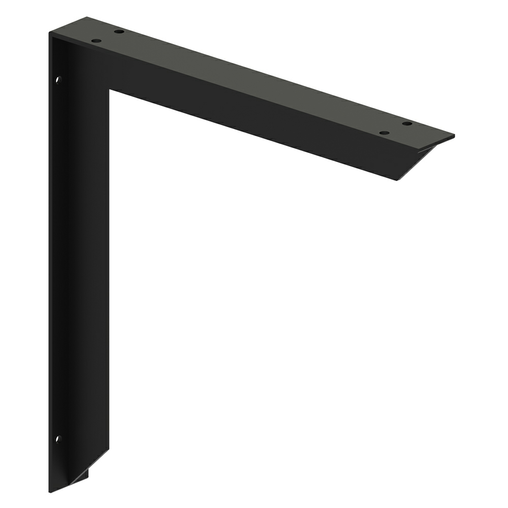 EH Series 9" Surface Mount Bracket, Black Finish | Wurth Louis and Company