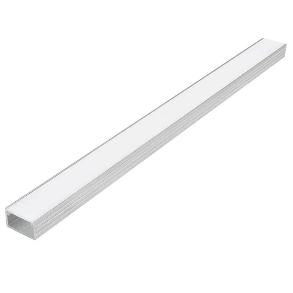 Infinex Aluminum Flush Extrusion with Milk Diffuser, 94", Satin Clear ...