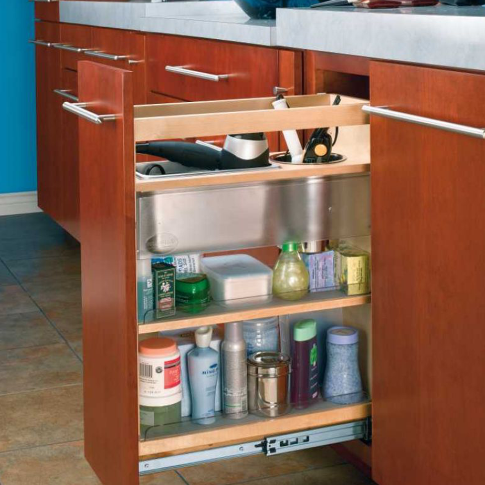 25-9/16" Pull-Out Vanity Grooming Organizer, Semi-Gloss | Wurth Louis ...