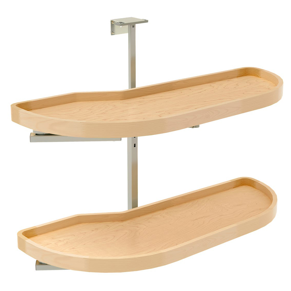 4WLS87 2-Tier Girasolo Right-Hand Wood Classic Shelves Blind Corner ...