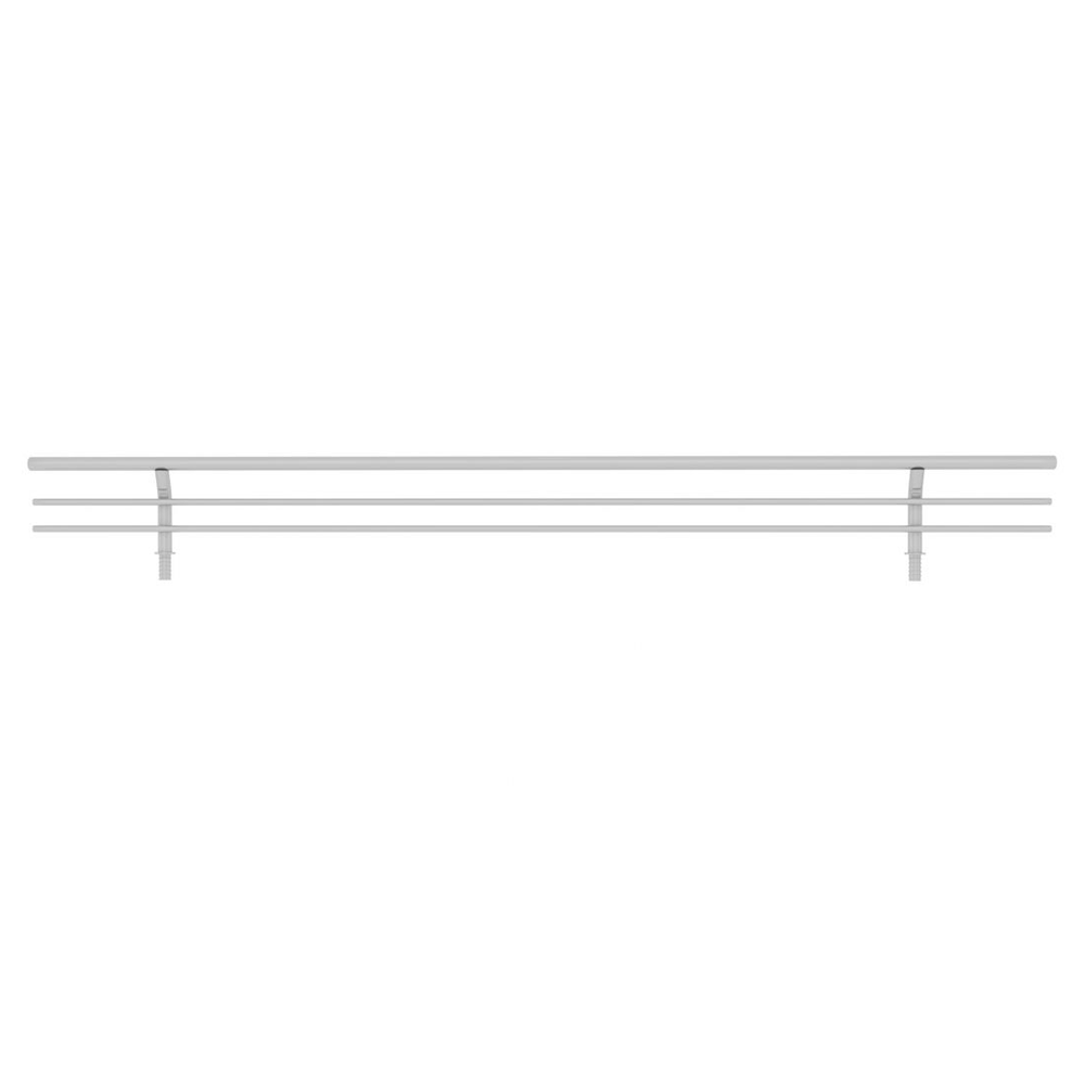 17" Sidelines Wire Shoe Rail, Satin Chrome Finish | Wurth Louis and Company