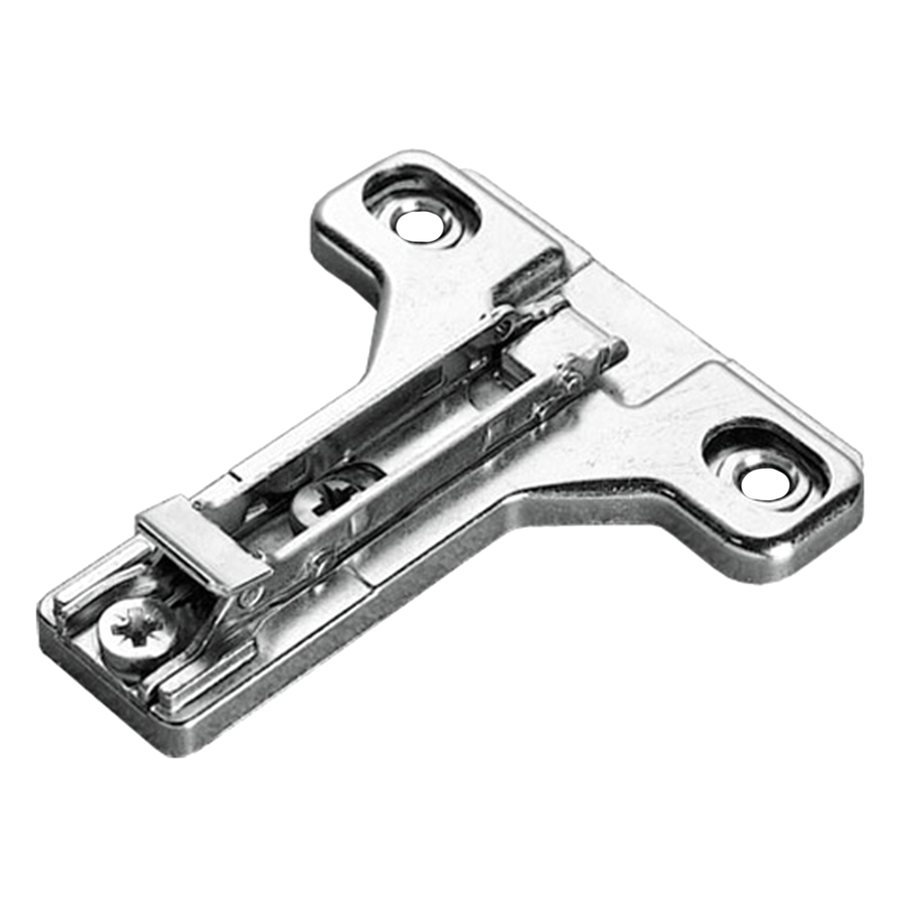 Clip-On Cam Adjustable Face Frame Mounting Plate, Nickel-Plated, Screw ...