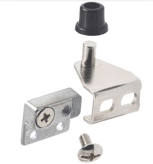 Flush Door Removable Concealed Pivot Hinge, Inset, Bright Nickel-Plated ...
