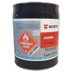 Clear Acetone, 5 Gallon Pail | Wurth Louis and Company