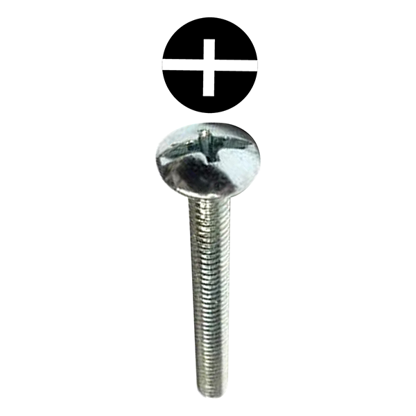 4mm x 45mm Truss Head Break-Away Screw, Phillips-Slot Drive M4 Thread ...